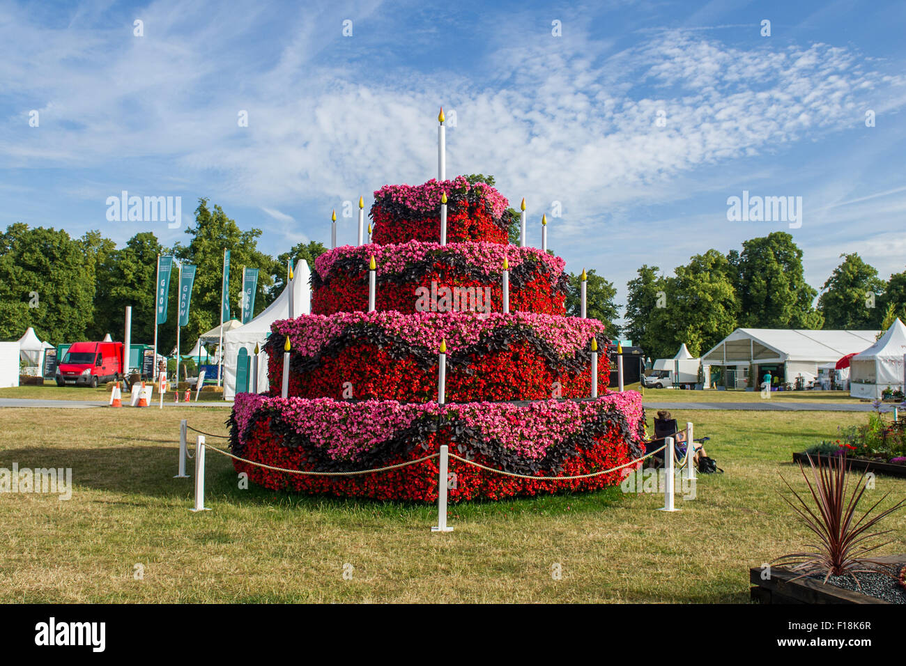 RHS Hampton Court Palace Flower Show 2015, Press Day. Featuring: View ...