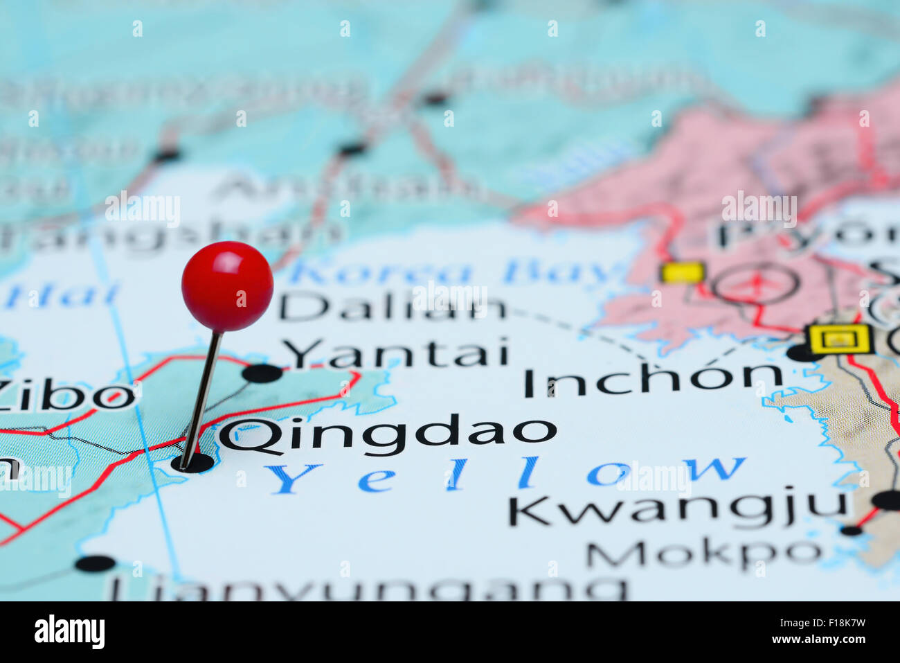 Qingdao map hi-res stock photography and images - Alamy