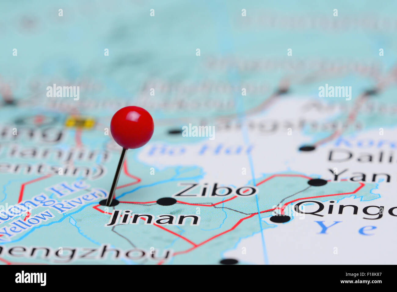 Jinan map hi-res stock photography and images - Alamy