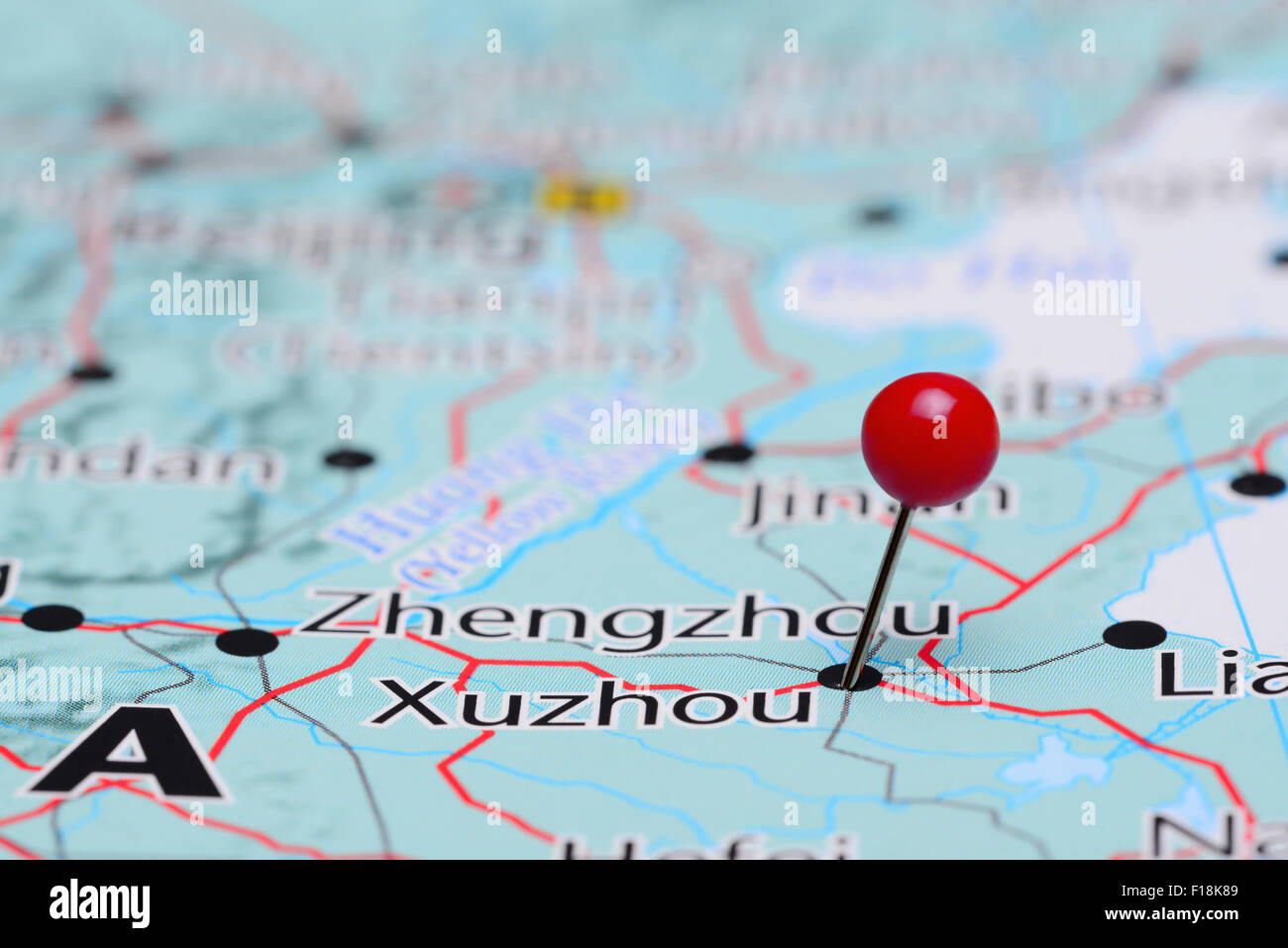 Xuzhou map hi-res stock photography and images - Alamy