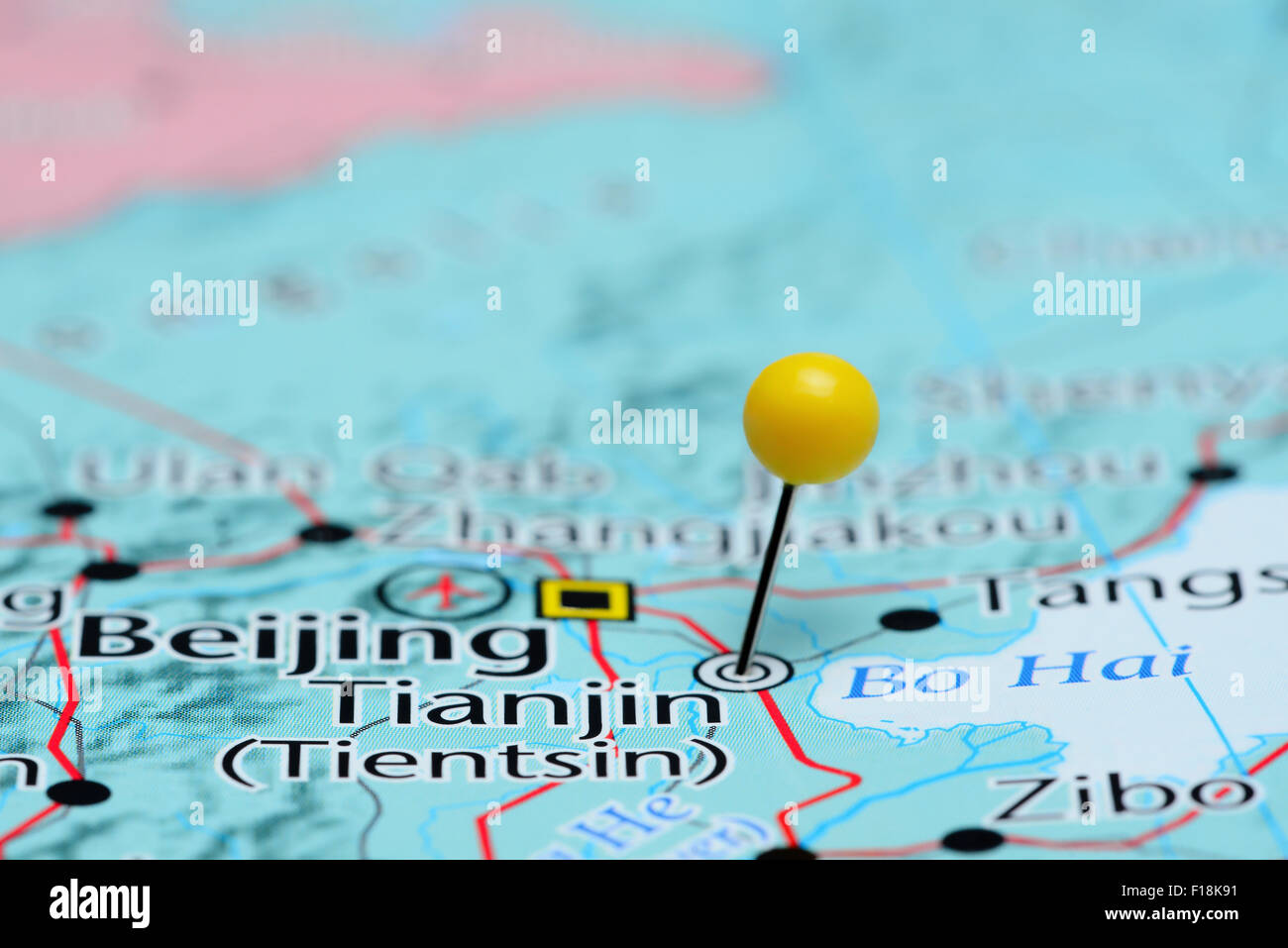 Tianjin map hi-res stock photography and images - Alamy