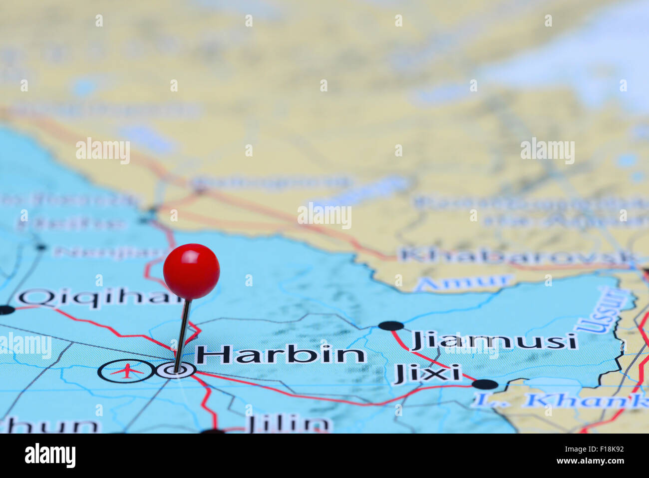 Map of harbin hi-res stock photography and images - Alamy