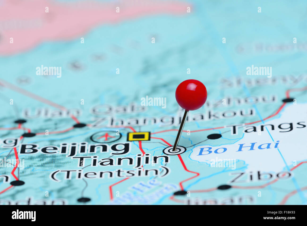 Tianjin map hi-res stock photography and images - Alamy