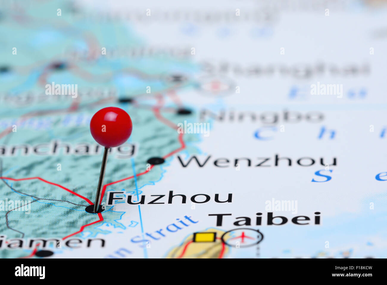 Fuzhou map hi-res stock photography and images - Alamy