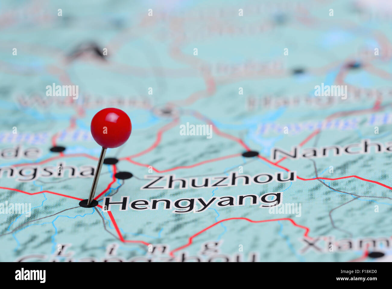 Hengyang map hi-res stock photography and images - Alamy