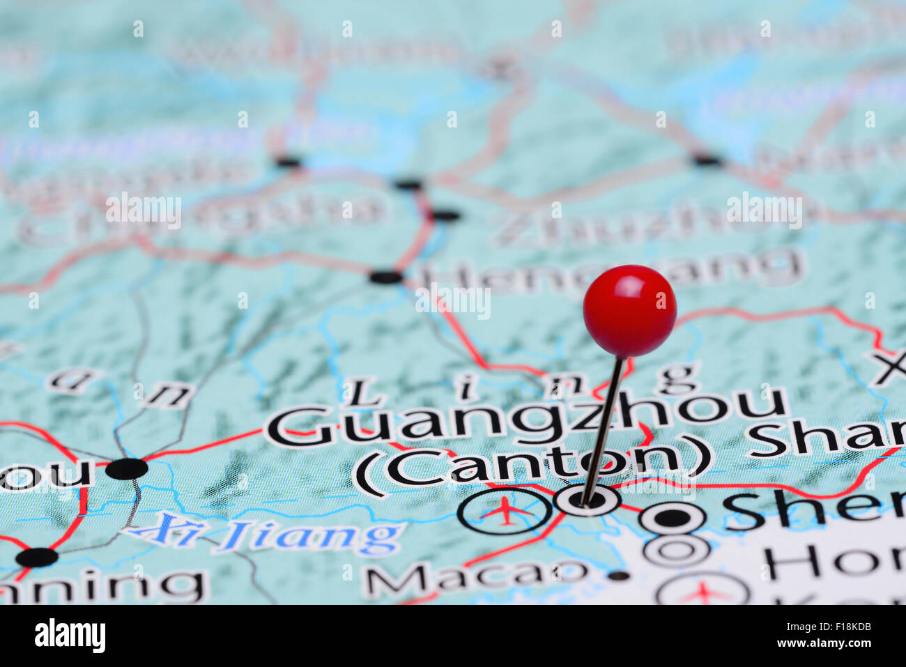 Map of guangzhou hi-res stock photography and images - Alamy
