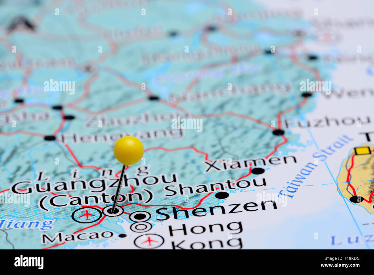 Map of guangzhou hi-res stock photography and images - Alamy