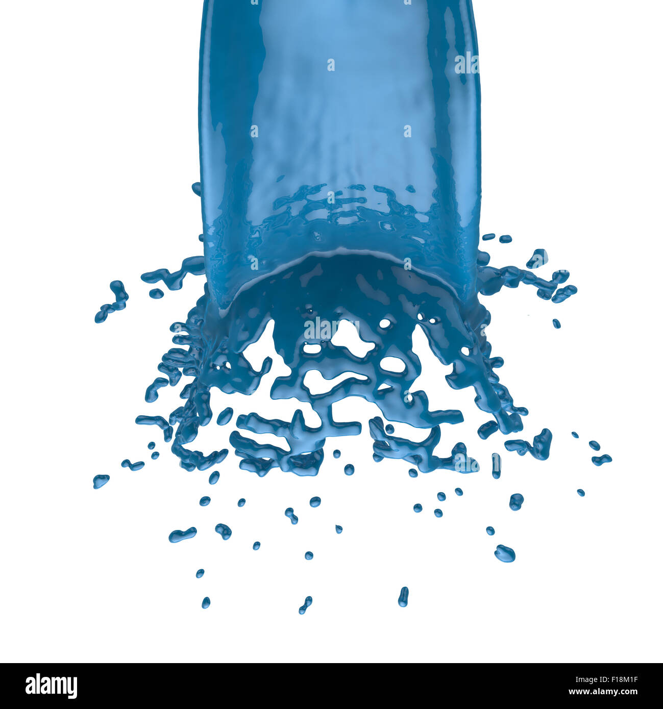 3D paint splash isolated on white background Stock Photo - Alamy