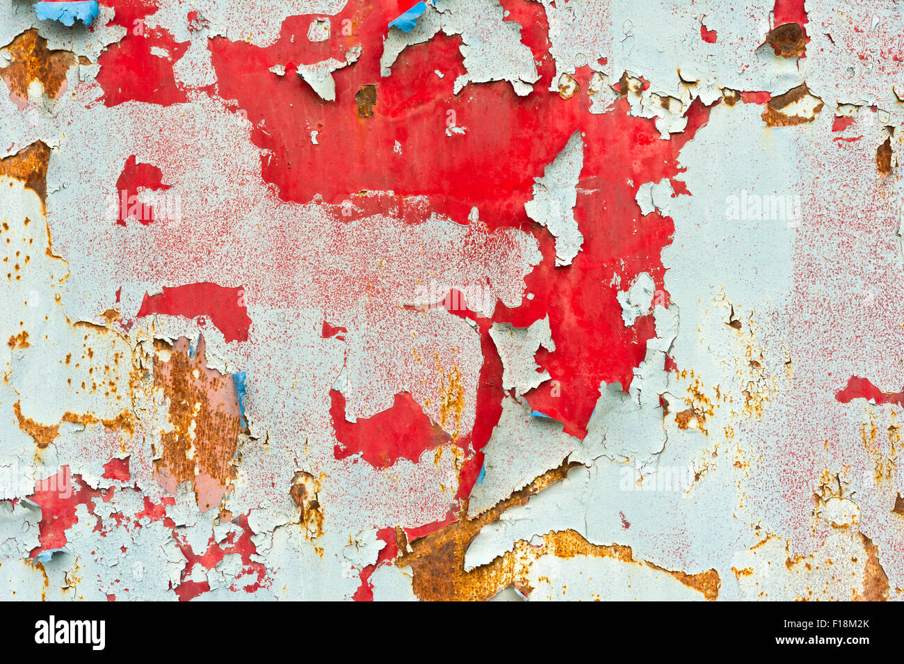 Peeling paint and rust on a metal gate Stock Photo - Alamy