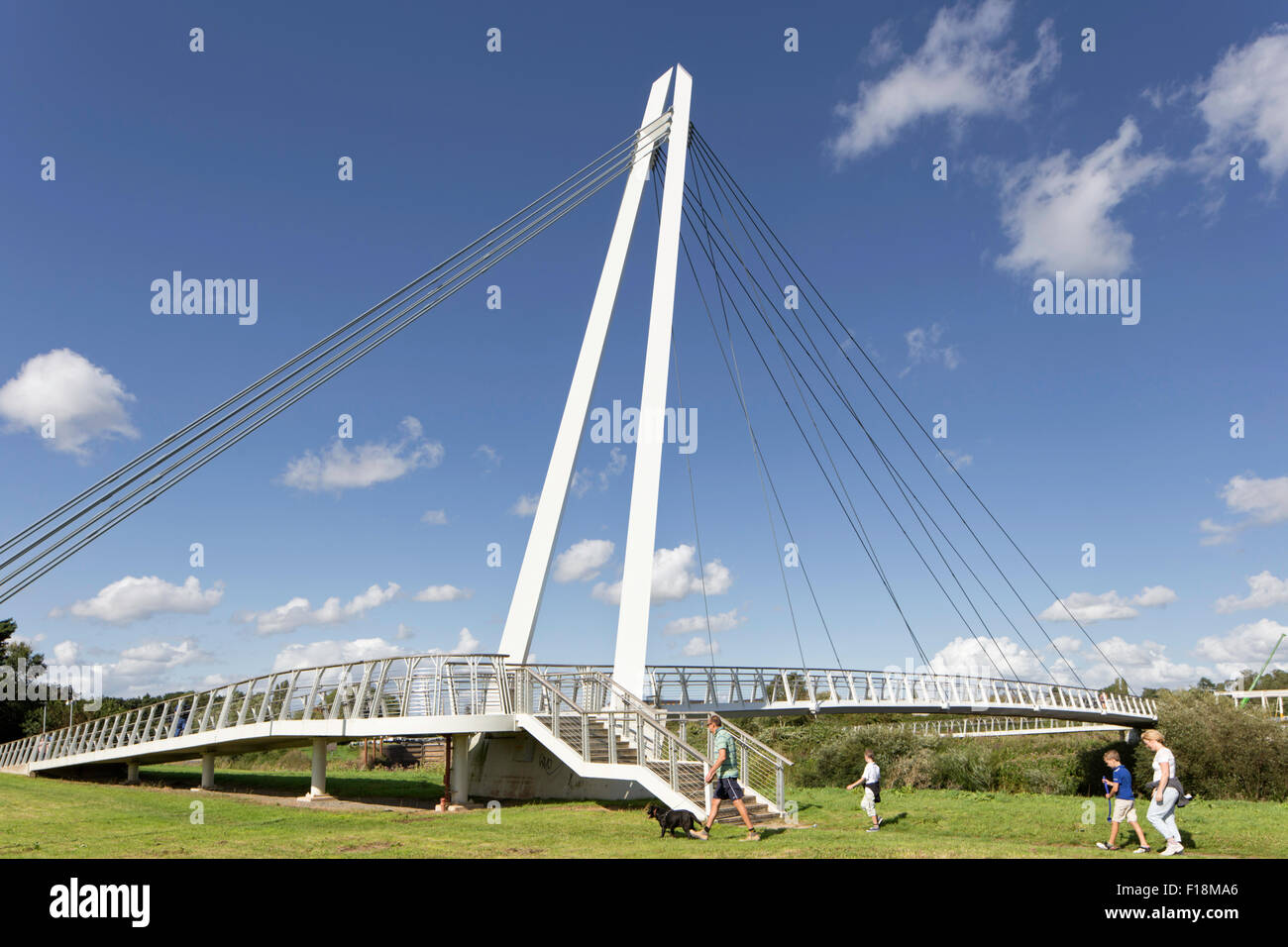 Pedestrian cycleway bridge hi-res stock photography and images - Alamy