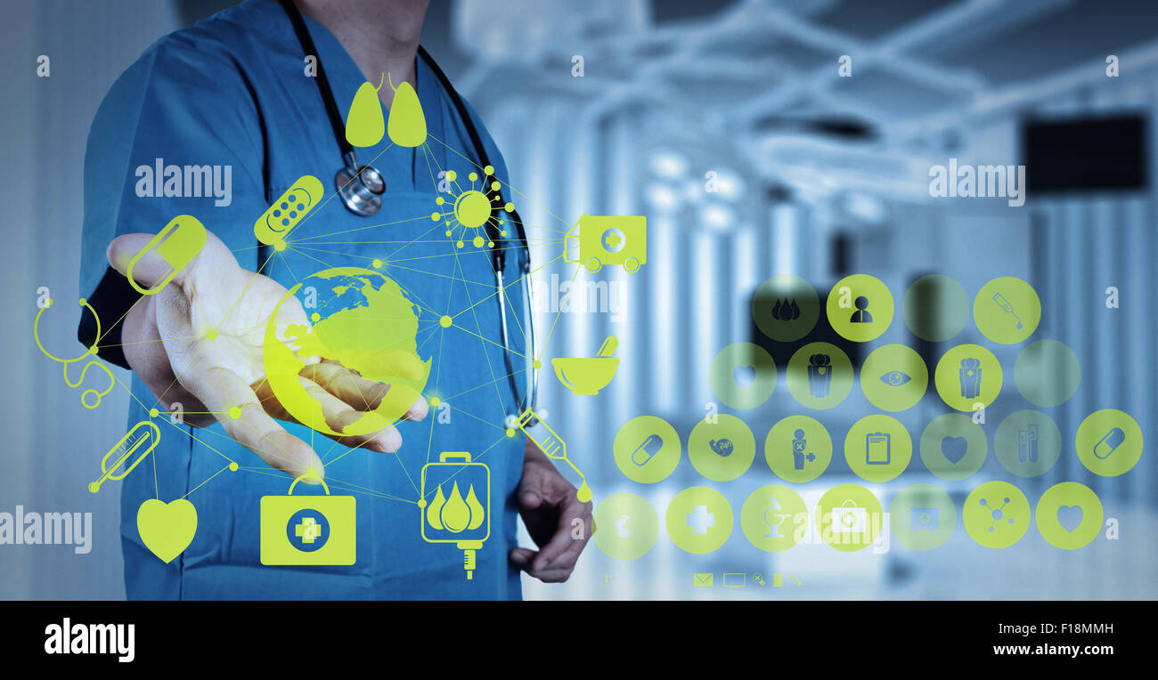 Medical interface on computer hi-res stock photography and images - Alamy