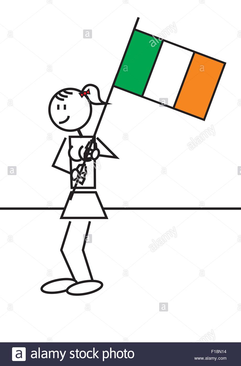 Stick Figure Flag High Resolution Stock Photography and Images - Alamy