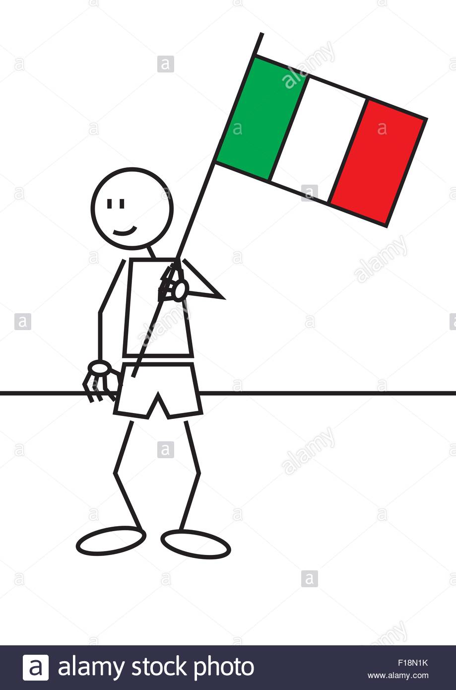 Stick Figure Flag High Resolution Stock Photography and Images - Alamy