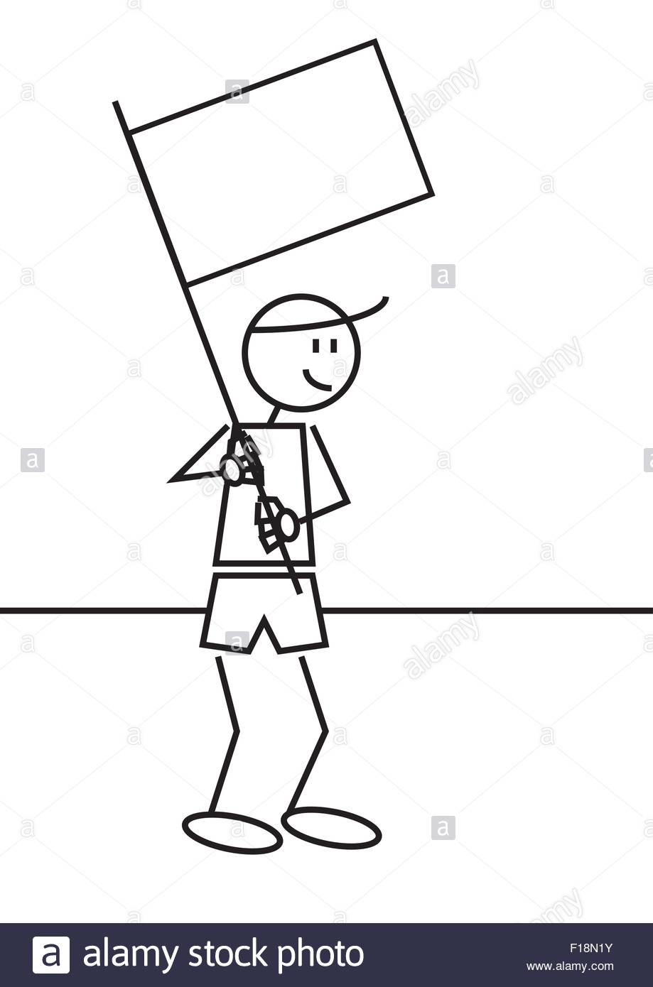 Stick Figure Flag High Resolution Stock Photography and Images - Alamy