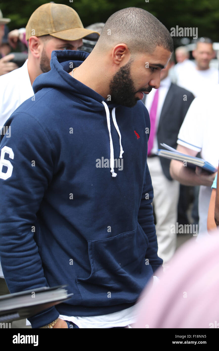 Wimbledon 2015 - Day 1 - Celebrity Sightings Featuring: Drake Where ...