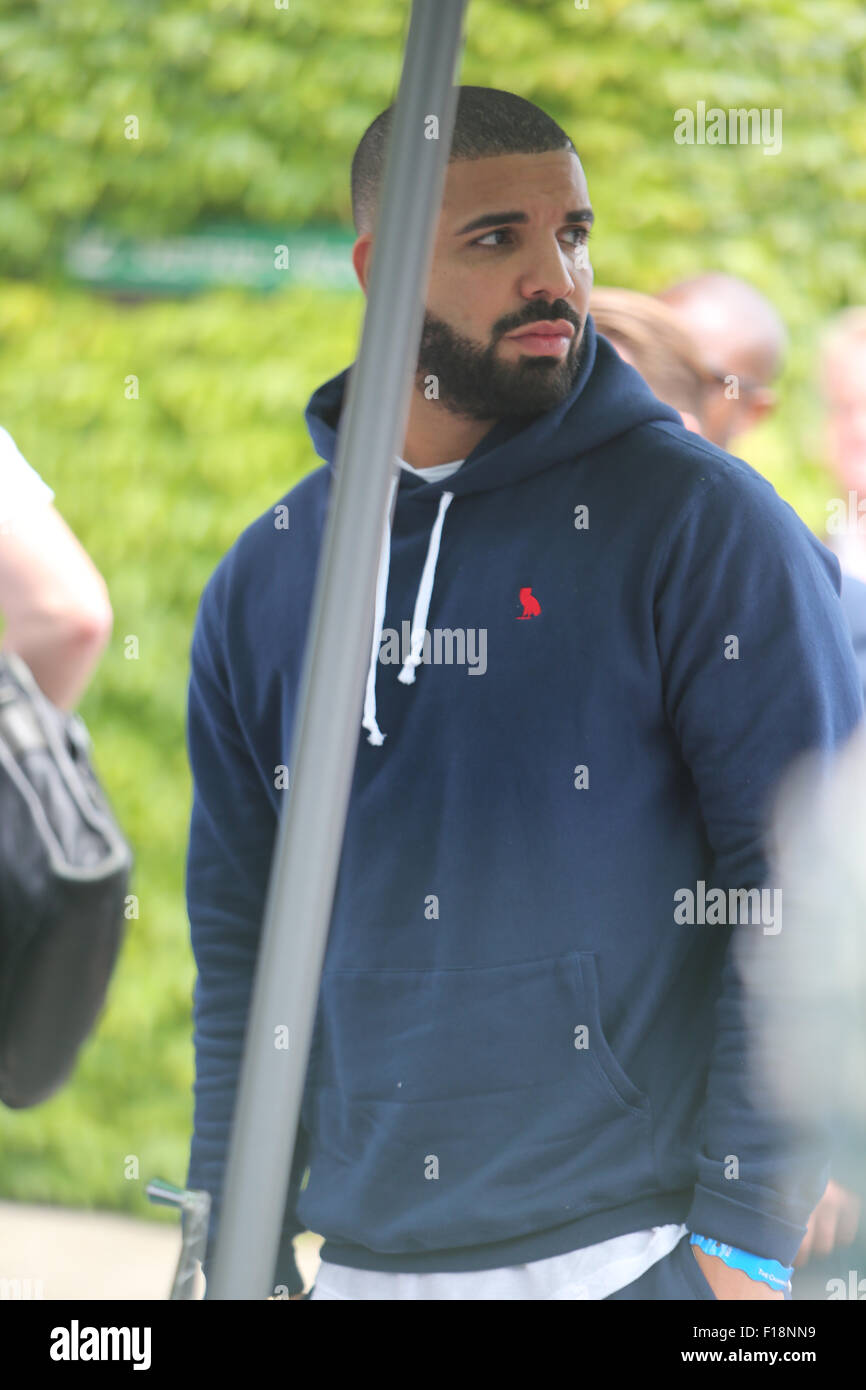 Wimbledon 2015 - Day 1 - Celebrity Sightings Featuring: Drake Where ...