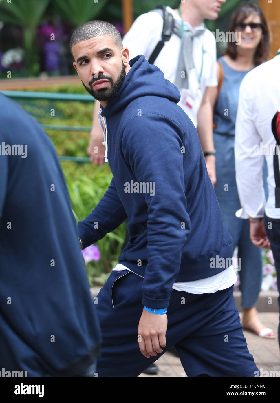 Wimbledon 2015 - Day 1 - Celebrity Sightings Featuring: Drake Where ...