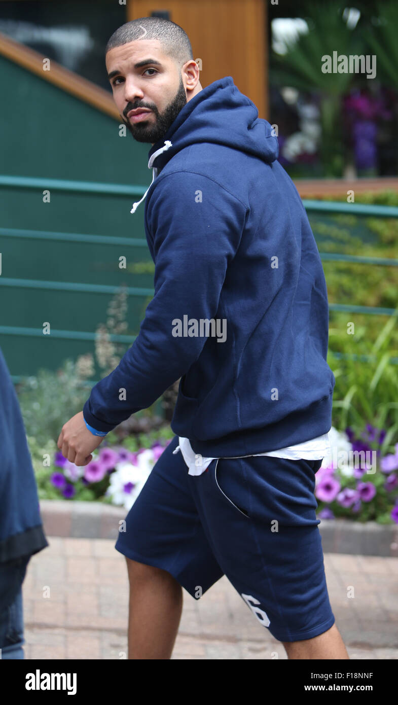 Wimbledon 2015 - Day 1 - Celebrity Sightings Featuring: Drake Where ...
