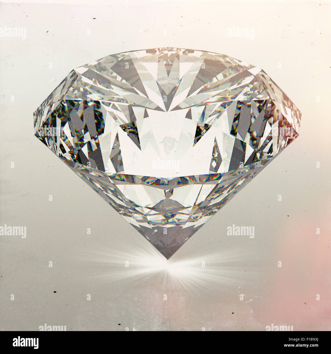 Diamond as vintage style concept Stock Photo - Alamy
