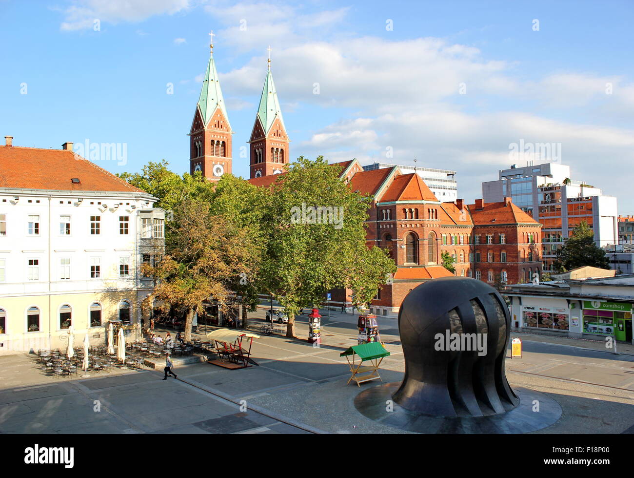 city center of Maribor, Basilica of Our Mother of Merc Stock Photo - Alamy