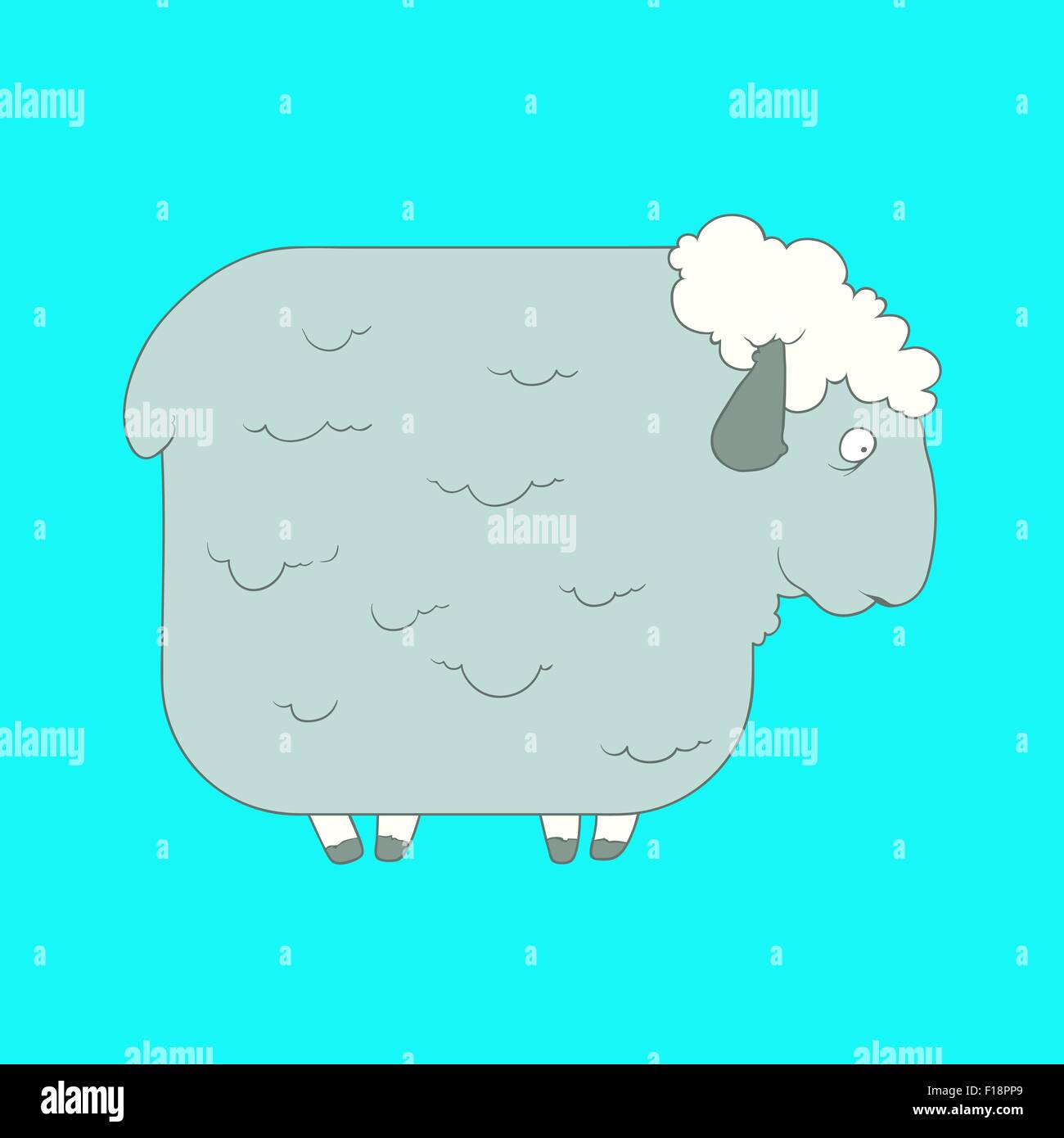 Sheep decor art Stock Vector Images - Alamy