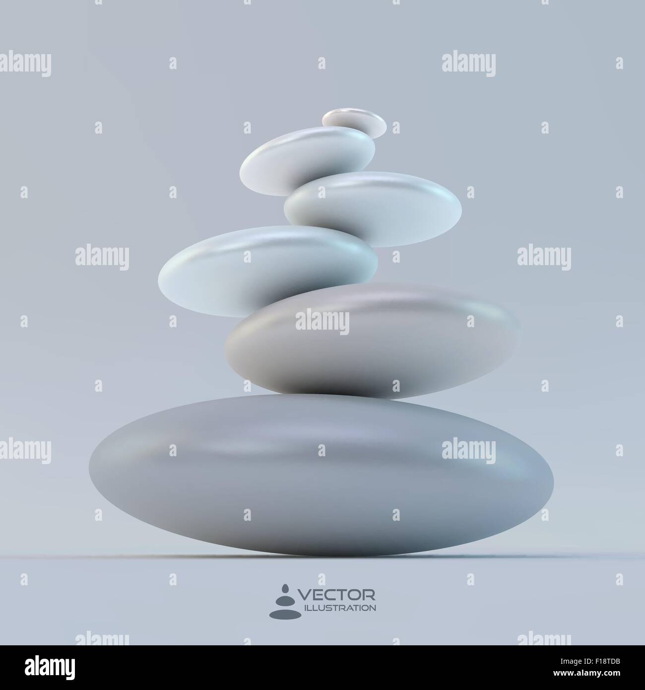 Spa stones. Vector 3d illustration. Can be used for design and ...