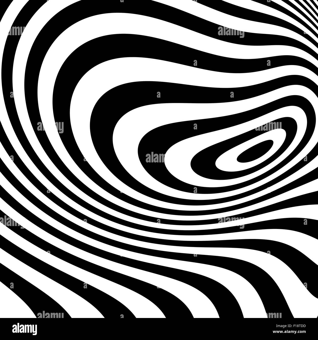 Black and white abstract striped background. Optical Art. Vector ...