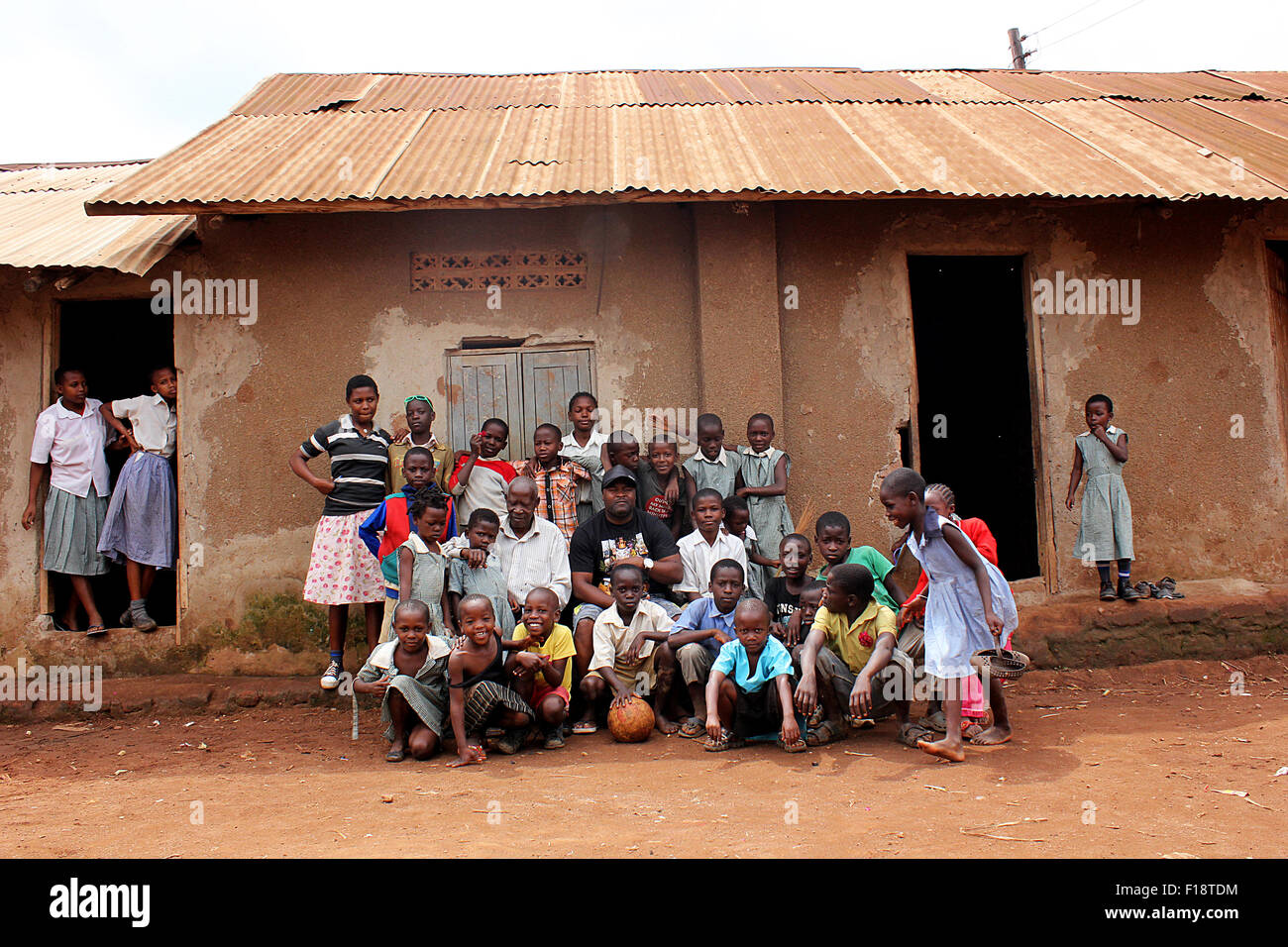 Children in a slum community school in the Ugandan captial Kampala ...
