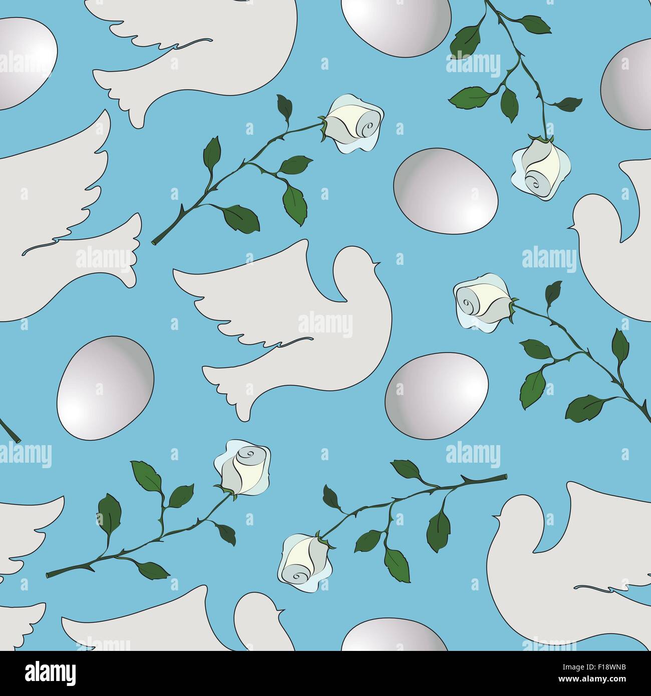 Doves roses hi-res stock photography and images - Alamy