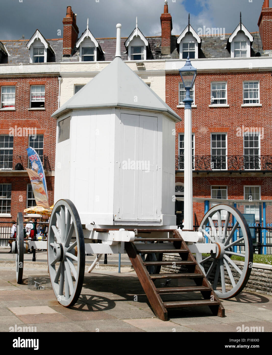 Bathing Machine Weymouth Dorset England UK Stock Photo - Alamy