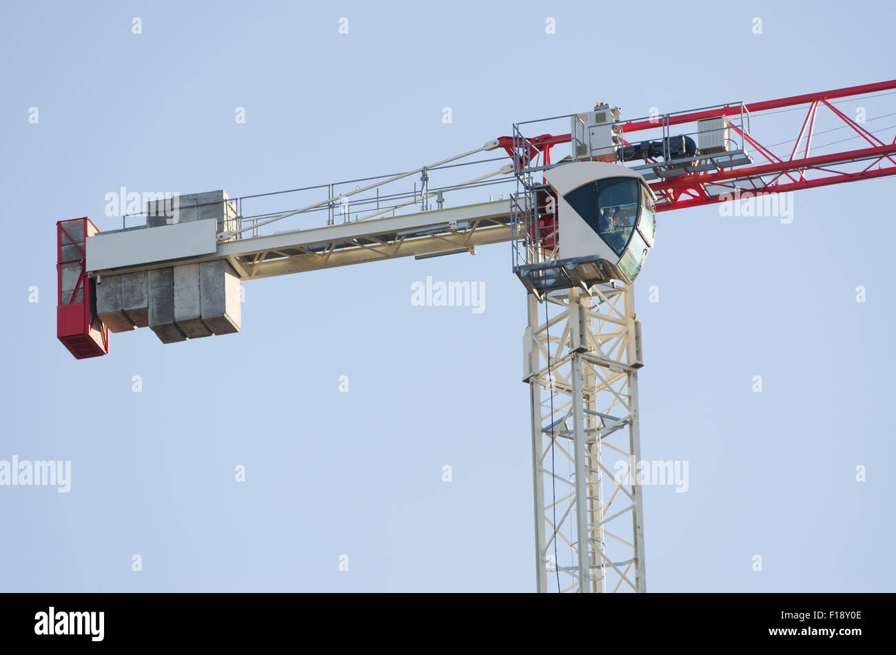 Tower crane counterweight hi-res stock photography and images - Alamy