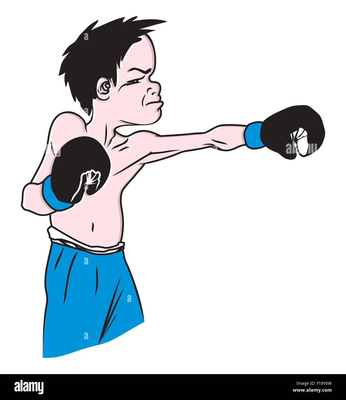 Boxing cartoon hi-res stock photography and images - Alamy