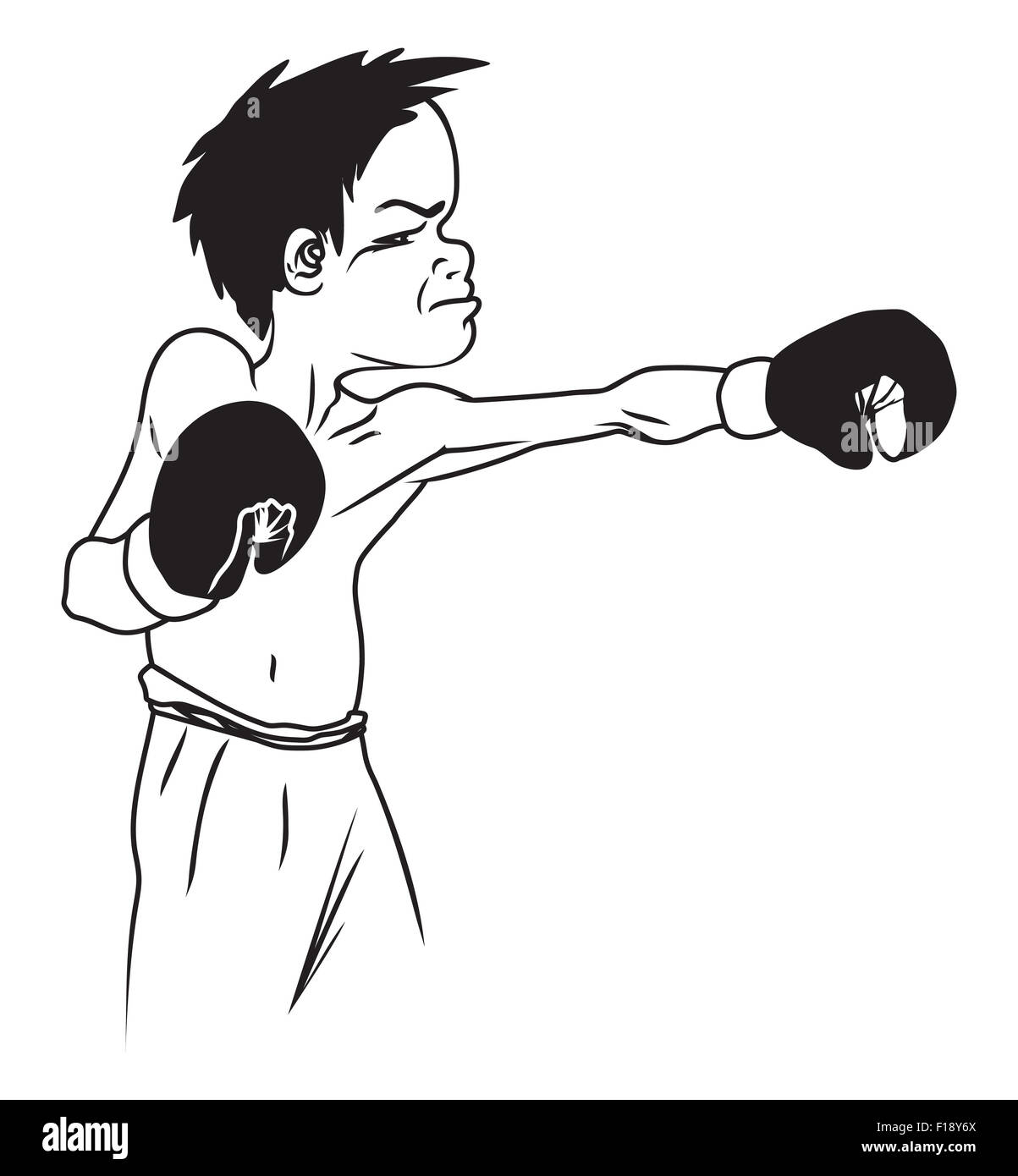 Boxing cartoon hi-res stock photography and images - Alamy