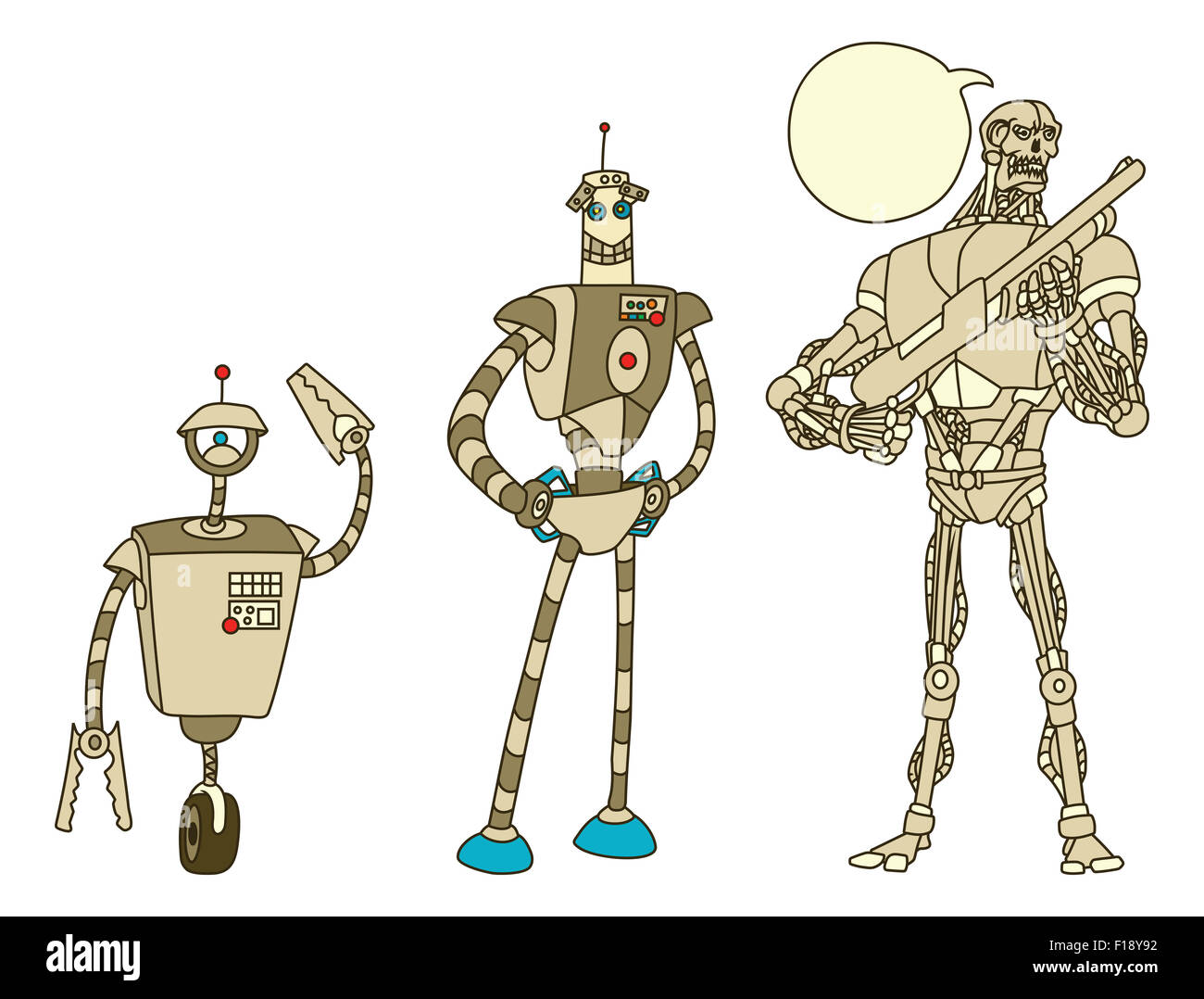 Vector illustration of the robot Stock Photo - Alamy