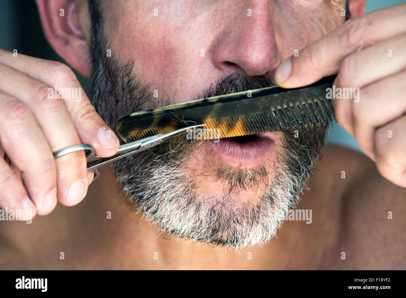 Handsome man care skin hi-res stock photography and images - Alamy