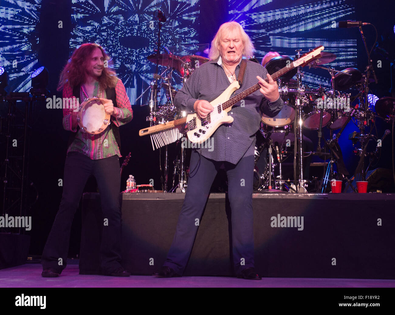Yes perform live in concert at the Greek Theater Featuring: Jon Davison ...