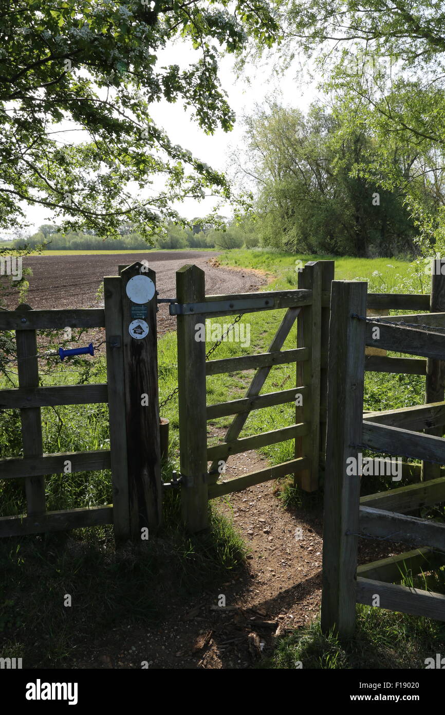 Footpath in Northamptonshire, England Stock Photo - Alamy