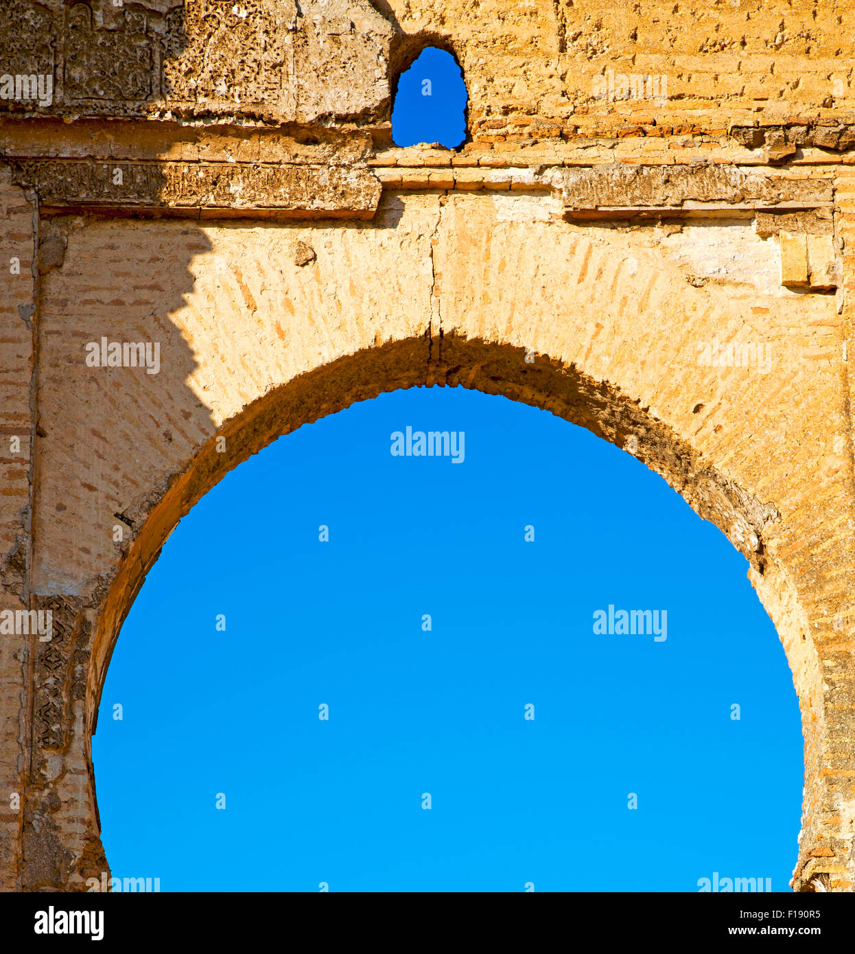 morocco arch in africa old construction the blue sky Stock Photo - Alamy