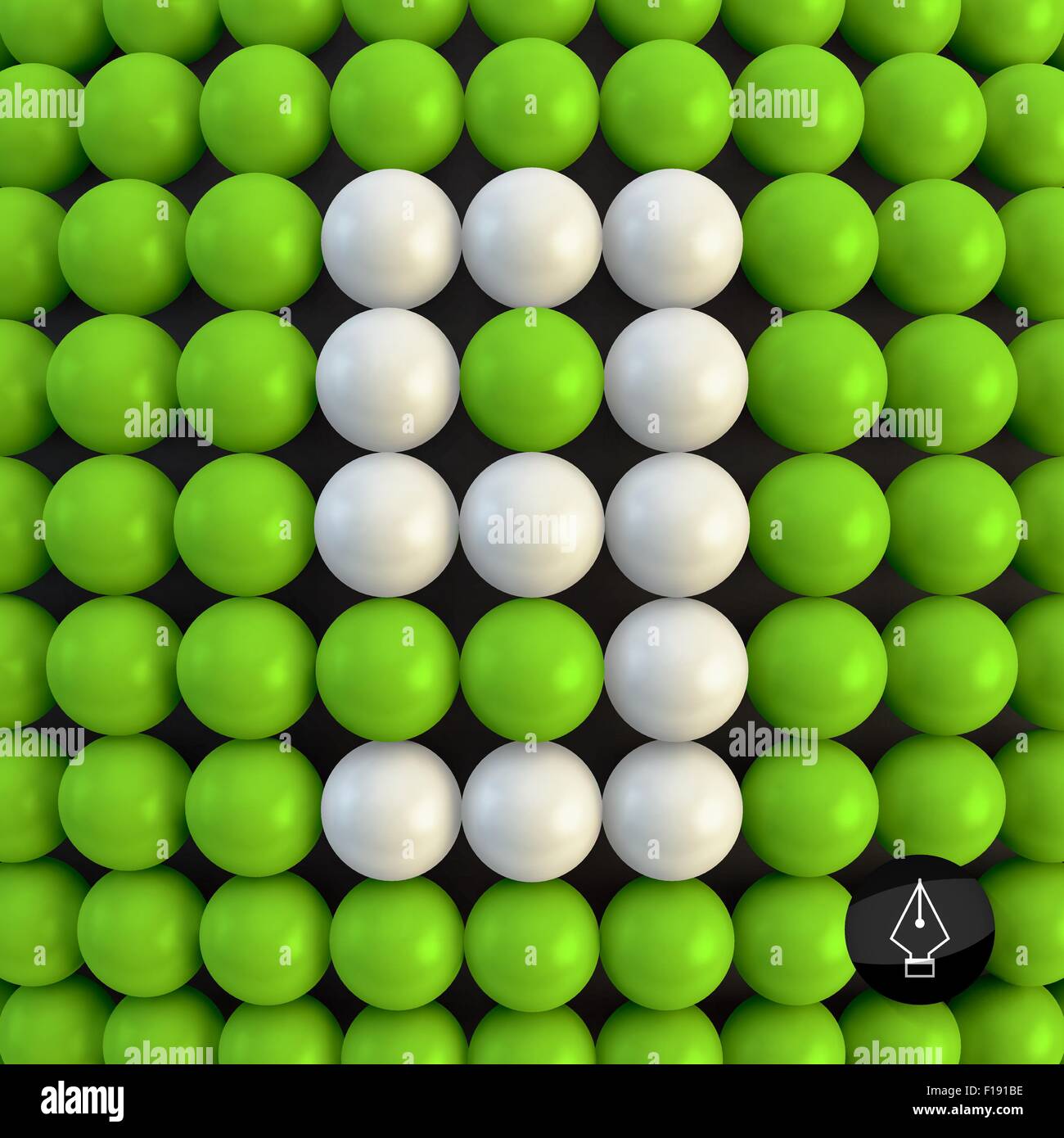 Number nine. Abstract mathematics background. 3d vector illustration ...