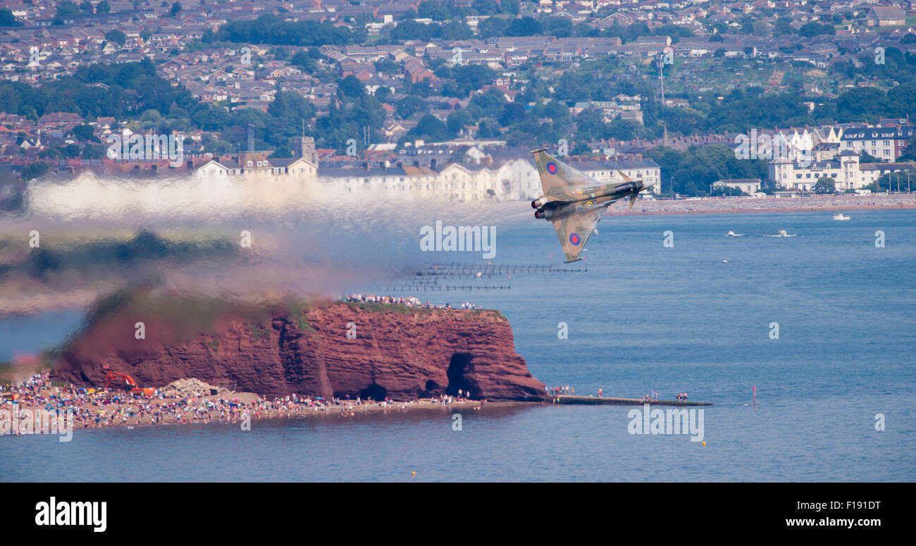 RAF Typhoon Display at Dawlish Air Show Stock Photo - Alamy