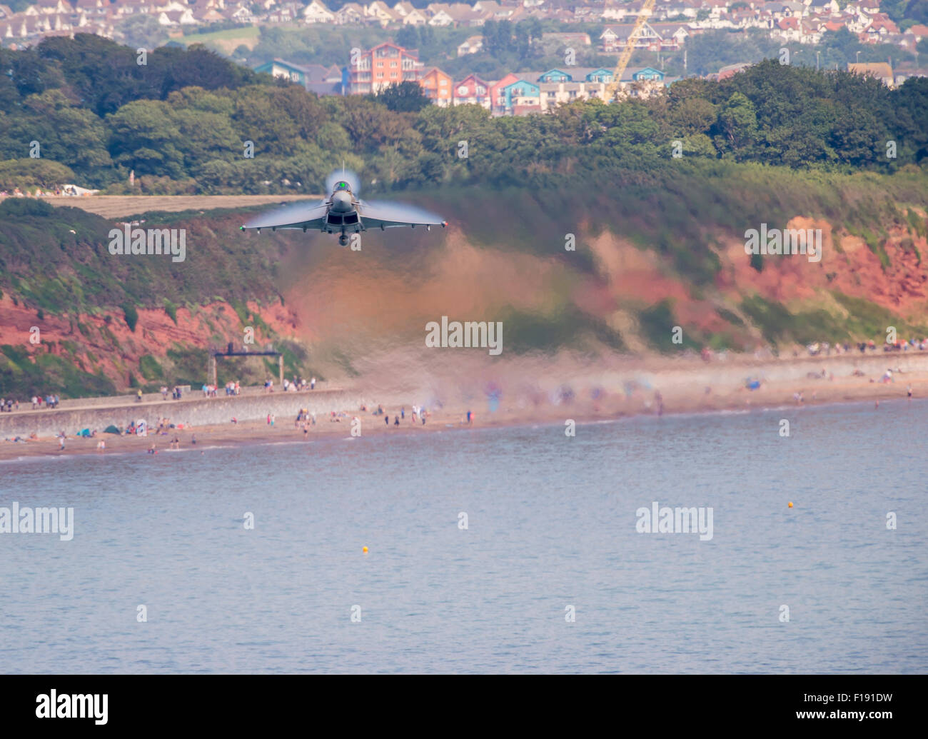 RAF Typhoon Display at Dawlish Air Show Stock Photo - Alamy