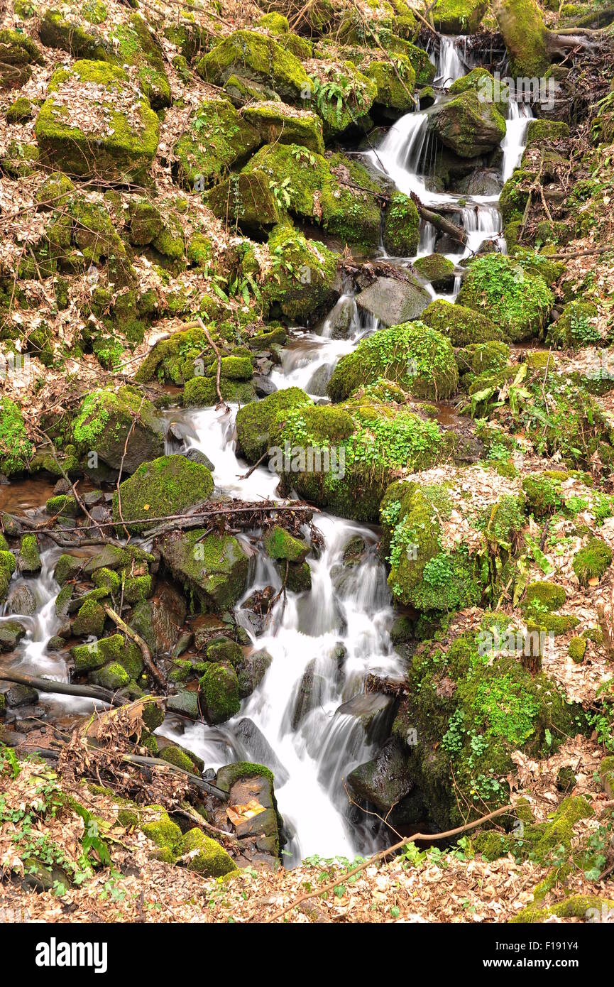 Waterfall taken in Derbyshire, UK Stock Photo - Alamy