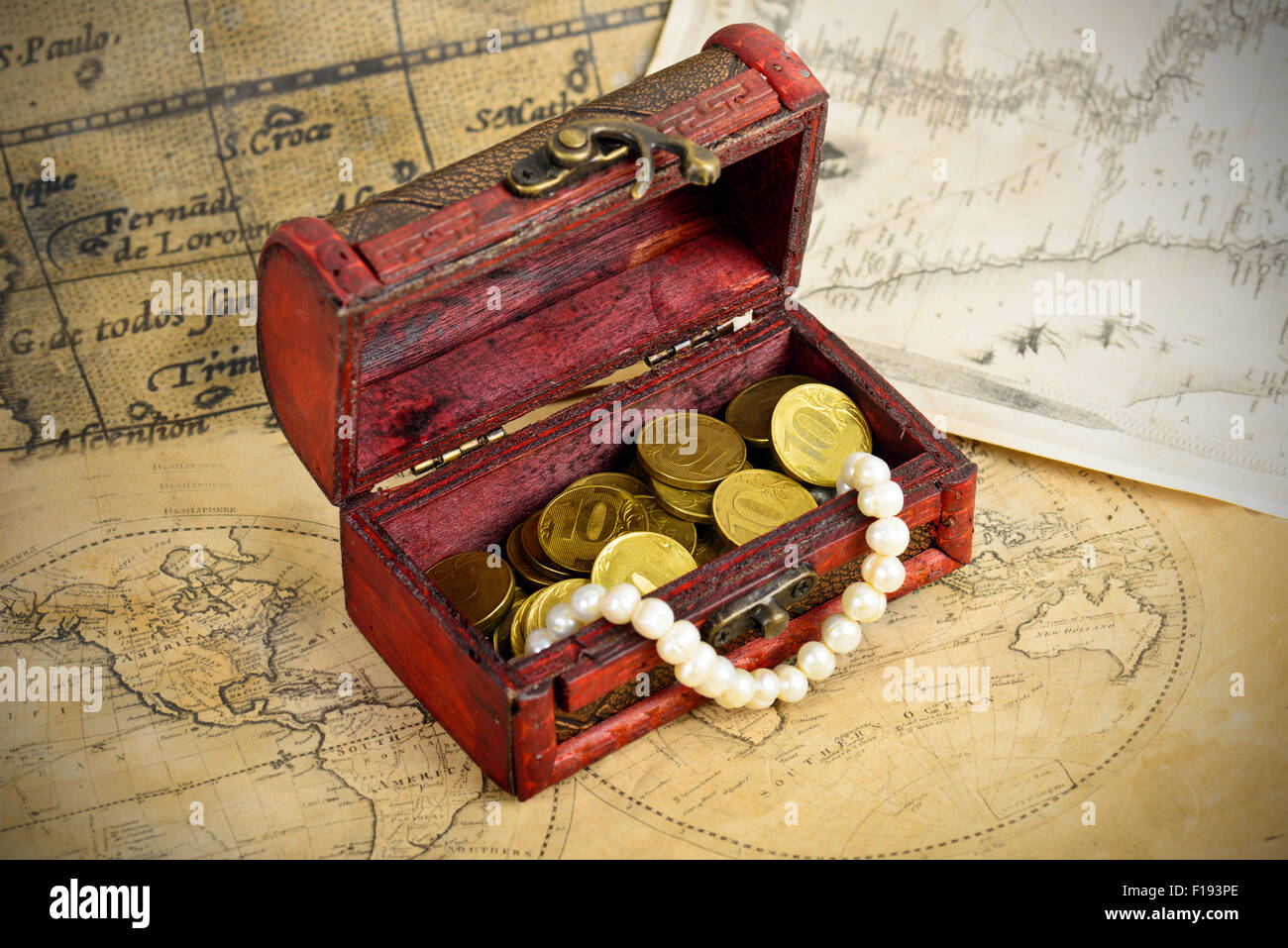 Old Treasure Map High Resolution Stock Photography and Images - Alamy