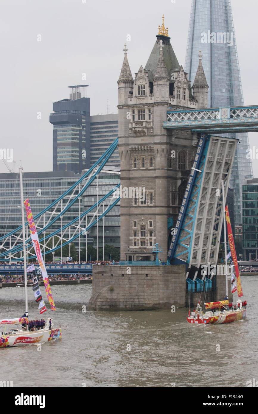 London, UK. 30th August, 2015.clippers have set sail from London for ...
