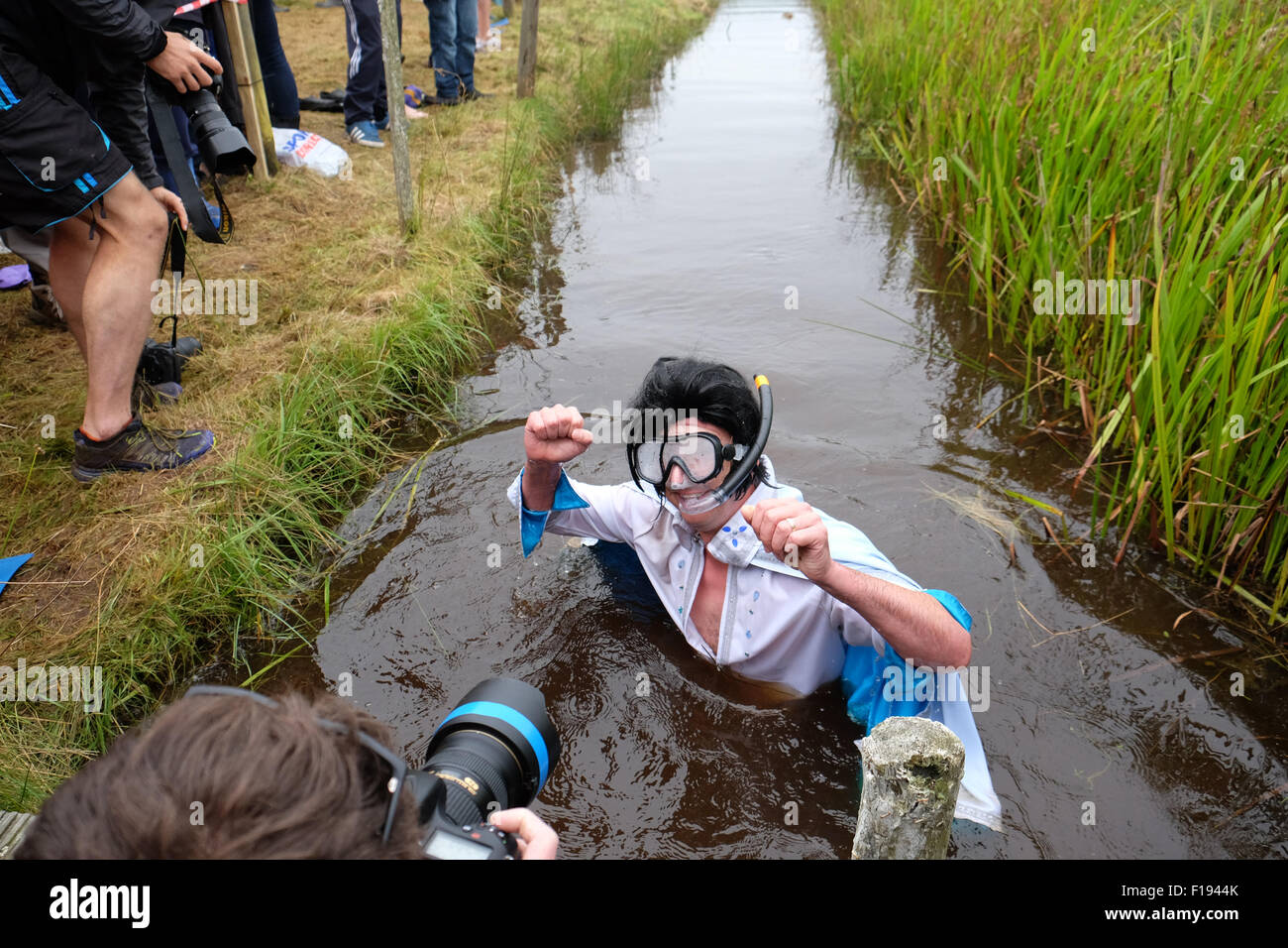 World Bog Snorkelling Championships, Llanwrtyd Wells, Powys, Wales, UK ...