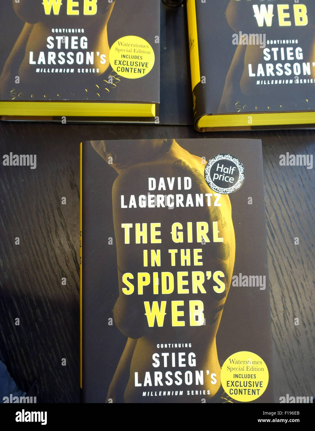 The Girl in the Spider's Web by David Lagercrantz in London bookshop ...