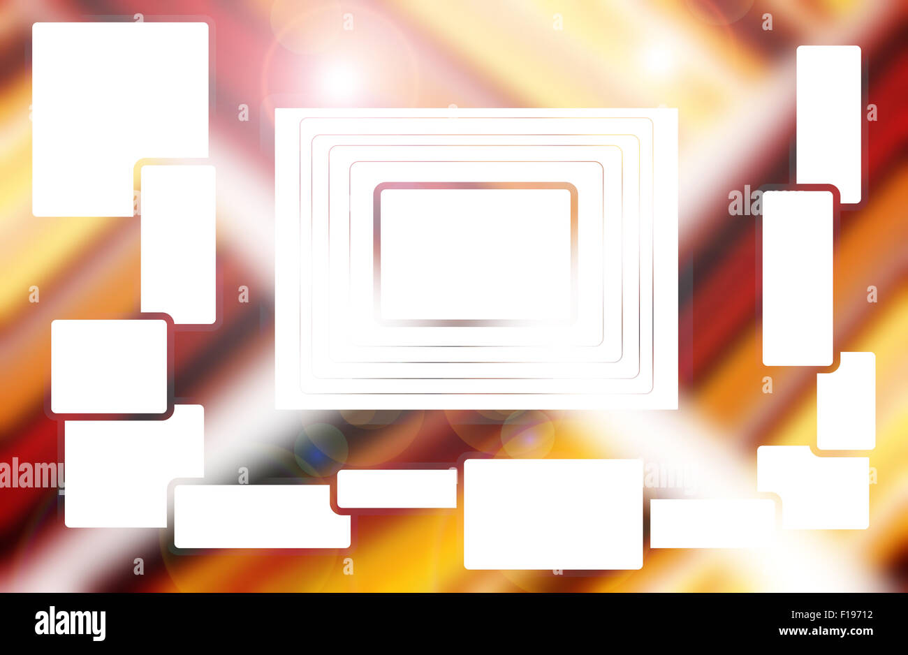 Abstract transparent red square with lights and sparkles Stock Photo ...