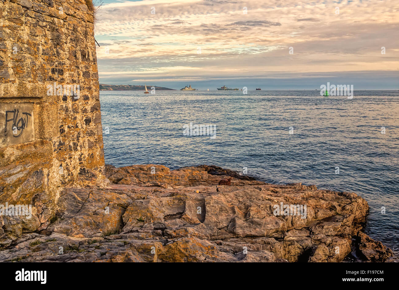 Coastline,Town, Rock, Cliff, History, Sailing Boat,Building Exterior ...
