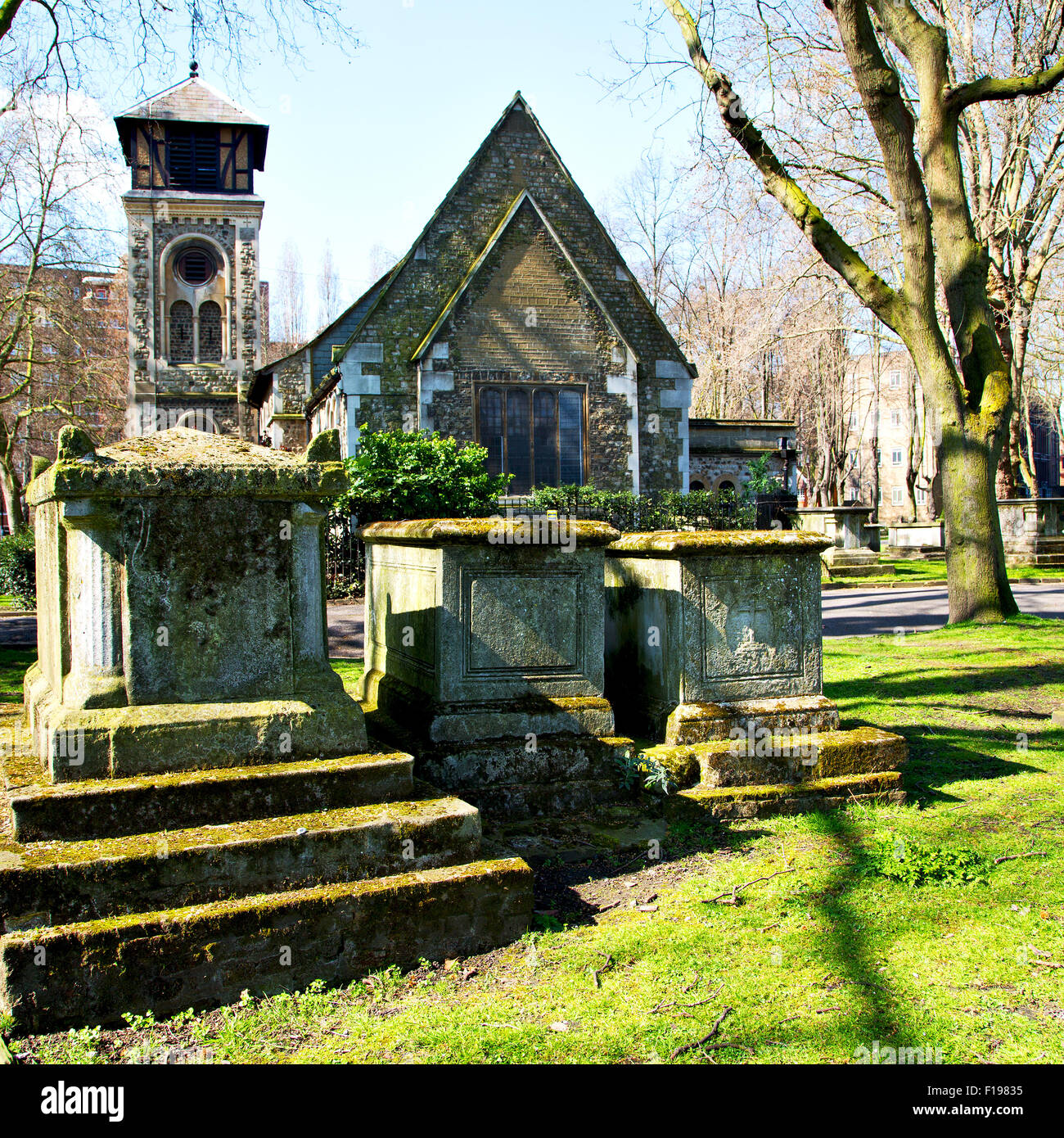 in cemetery england europe old construction and history Stock Photo - Alamy