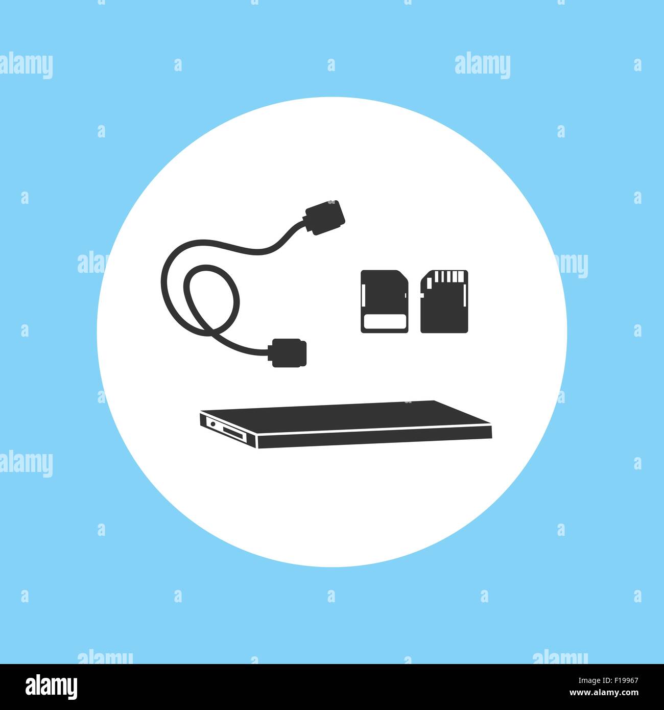 Silhouette Icon Hard Disk File Ssd Footage Equipment Computer Vector ...